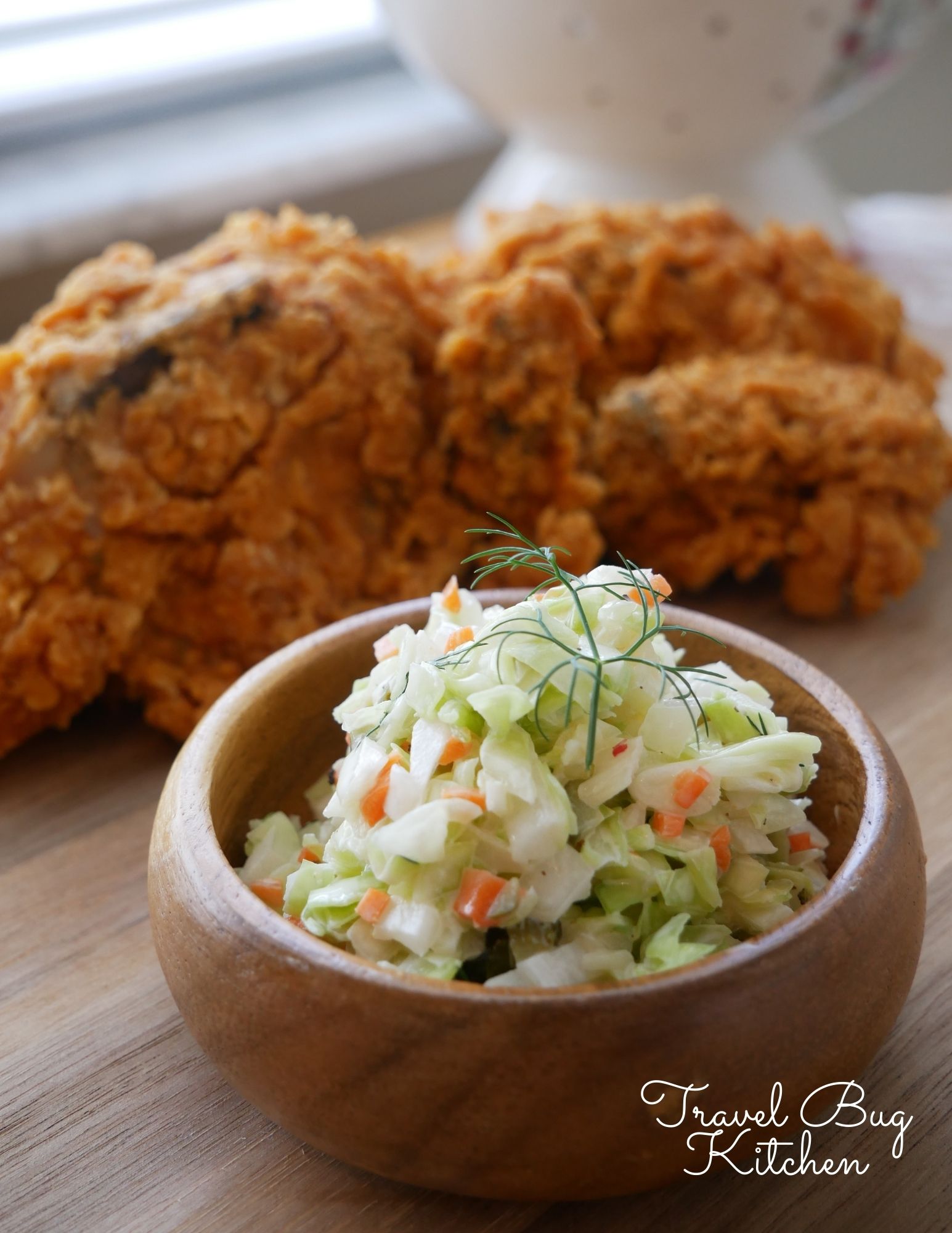 Fast Food Style Coleslaw - ファーストフード風コールスロー - Travel Bug Kitchen